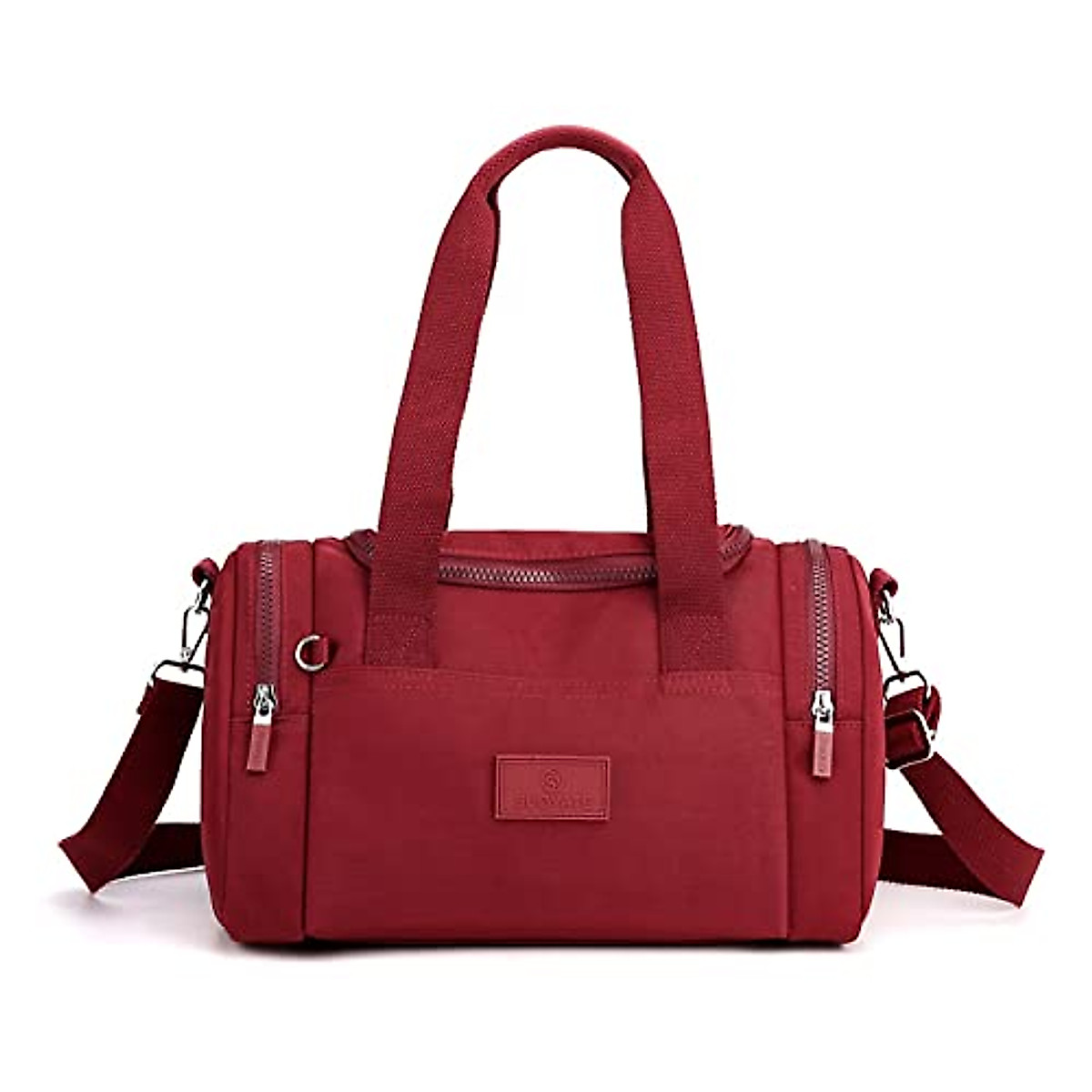 Women's Crossbody Satchel Bag Canvas Tote Bag Small Satchel Bag Round Nylon Purse Shoulder Bag Hobo Bag Chic