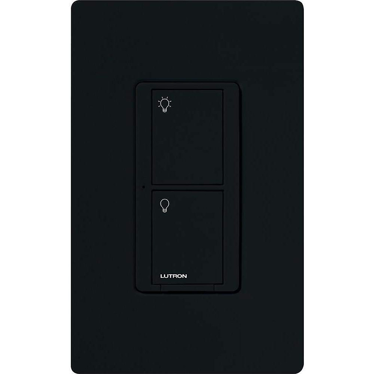 Lutron Caseta Smart Lighting Original Switch for Light Bulbs and Fans, Works w/ Alexa, Apple HomeKit, Google Home (Hub Required), 6A Single-Pole/3-Way, Neutral Required, PD-6ANS-BL, Black