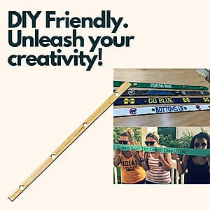 Generic Wood Shot Ski Drinking Board for Party Wedding Big Event (4 Persons, No Shot Glass)