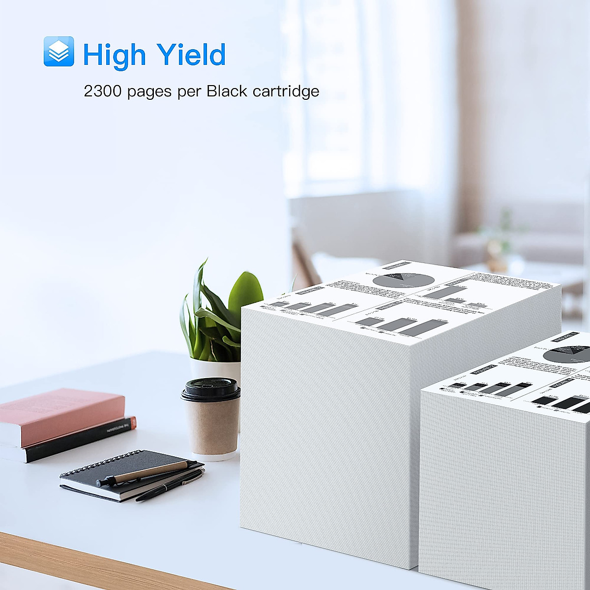 LxTek Compatible Ink Cartridge Replacement for HP 950 950XL to Compatible with OfficeJet PRO 8610 8600 8620 276dw 8630 251dw 8100 8615 8625 8640 8660 271dw Printers (High Yield,2 Black)