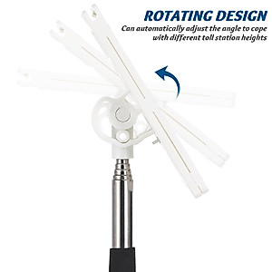 Veemoon Telescopic Rod Card Holder: 2PCS Vehicle Parking Swiping Stick Reacher Grabber Tool Car Parking Contactless Payment Rod for Car Parking Fee Paying,Car Parking Rod