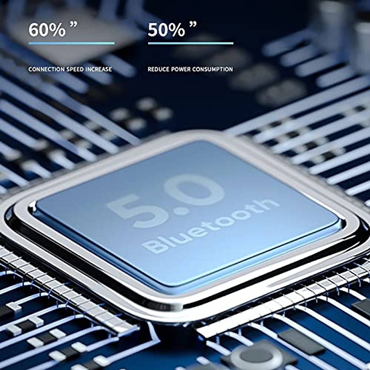 Bone Conduction Headphones with Noise Reduction Tech,Waterproof Wireless Bluetooth 5.0 Sport Headset for Running,Cycling,Hiking,Gym,Climbing & Driving