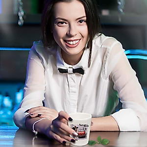 Shot Glasses Bar Accessories Custom Personalized Photo Picture & Text Alcohol Bar Supplies Set of 6 Ceramic 2 Oz