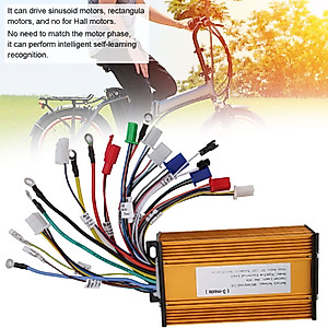 Electric Bike Speed Motor Controller E Bike Brushless Controller, Electric Scooter Motor Speed Controller Three Mode 12 Tube, 1000W-1500W Motor Controller