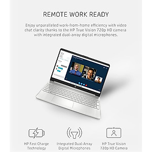 hp Pavilion 15.6"" HD Laptop, AMD Ryzen 3 5300U Processor (Beats i7-1065G7), 20GB RAM, 1TB SSD, SD Card Reader, Long Battery Life, Numeric Keypad, Bluetooth, Type-C, Win11,JVQ mp, Silver