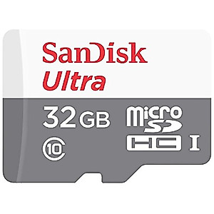 Sandisk 32GB 32G Micro SDHC Ultra (10 Pack) MicroSD TF Flash Memory Card High Speed Class 10 SDSQUNB-0032G-GN3MN with Everything But Stromboli Memory Card Reader