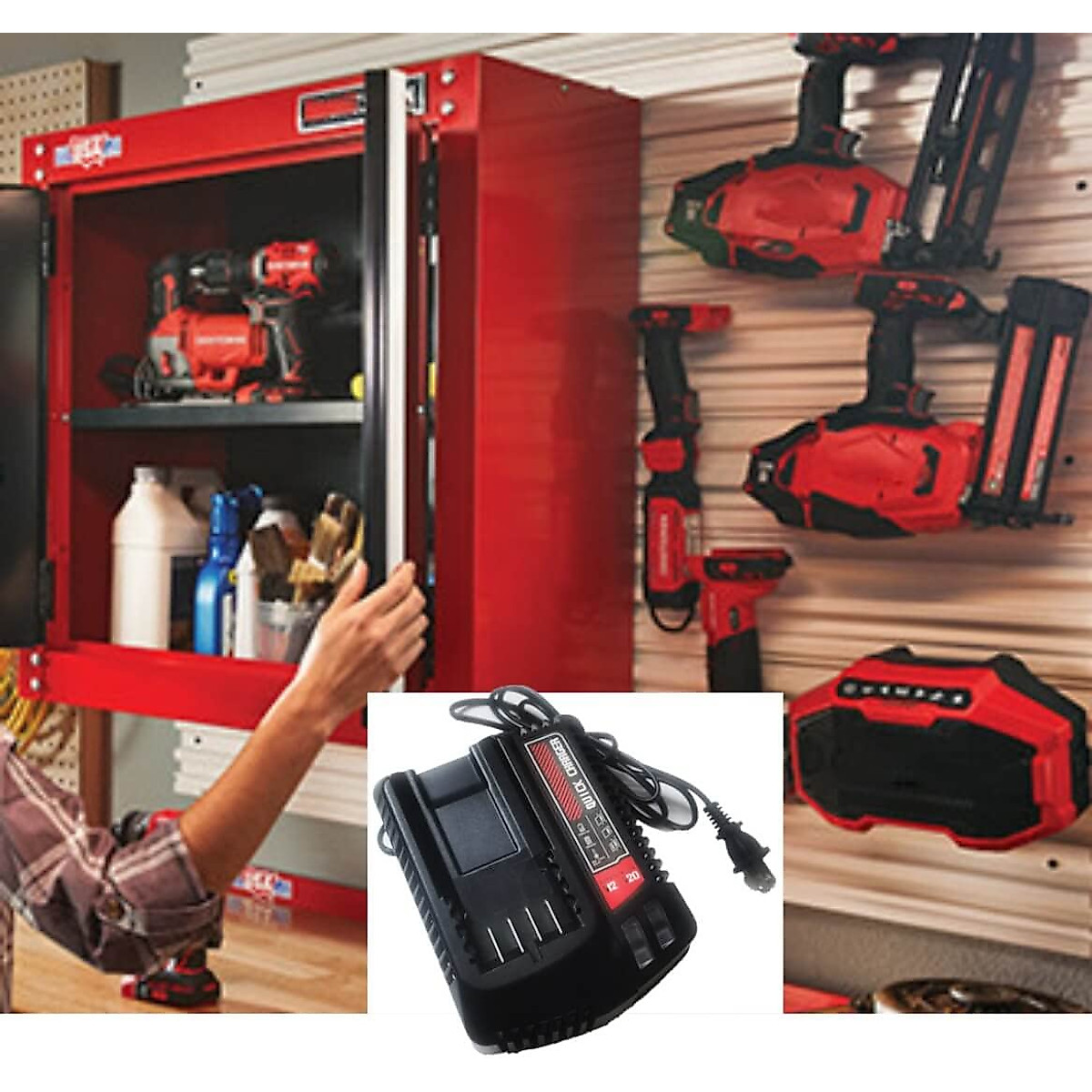 Replace of Craftsman V20 20V USB Battery Charger CMCB102 CMCB100 CMCB102 CMCB104 CMCB124 CMCB101, Compatible with Craftsman 20V Li-ion Battery CMCB100 CMCB101 CMCB102 CMCB201 CMCB202 CMCB203