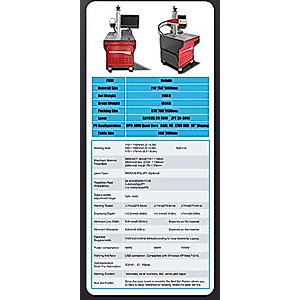 30W JPT Fiber Laser Engraver Machine for Metal Vertical Fiber Laser Engraving Marking Machine with 175×175mm Lens