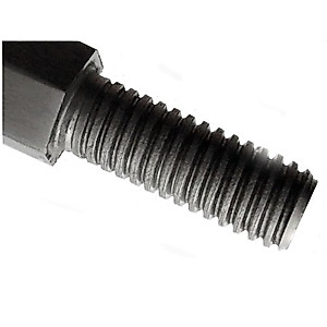 OneGrill 45 Inch x 1/2 Inch Hexagon Chrome Steel Rotisserie Spit Rod W/ 5/16 Inch Square Drive End - Grills up to 38 inches Wide.