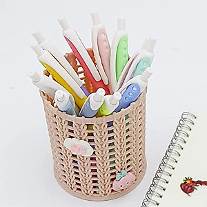 COLNK Retractable Ballpoint Pens,Medium Point 1.0mm,Black Ink,Comfortable Triangle Grip, Gift Pens Ballpoint for Note-taking,Soft Touch, Long Lasting Writing, 12 Count