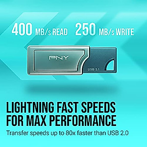 PNY 1TB PRO Elite USB 3.1 Flash Drive - 400MB/s