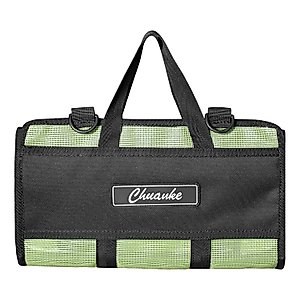 Chuanke Lure Bag 6 Pocket PVC Protective Cover Durable Fishing Bag Trolling Lure Tackle Box 31" x 12"