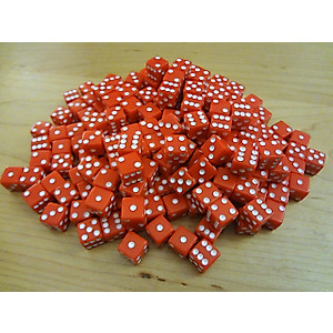 200 Red Dice Small Mini - 8MM