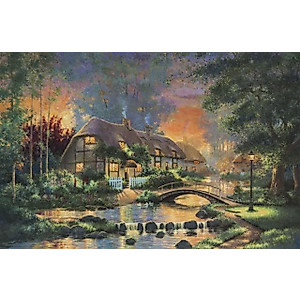 Sunset Stream by Andrew Warden Framed Serigraph