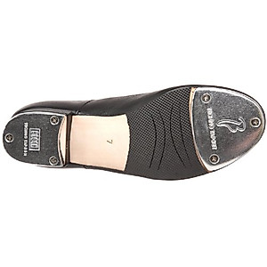 Bloch womens Bloch Women's Jazz Tap Full-sole Leather Tap dance shoes, Black, 9.5 US