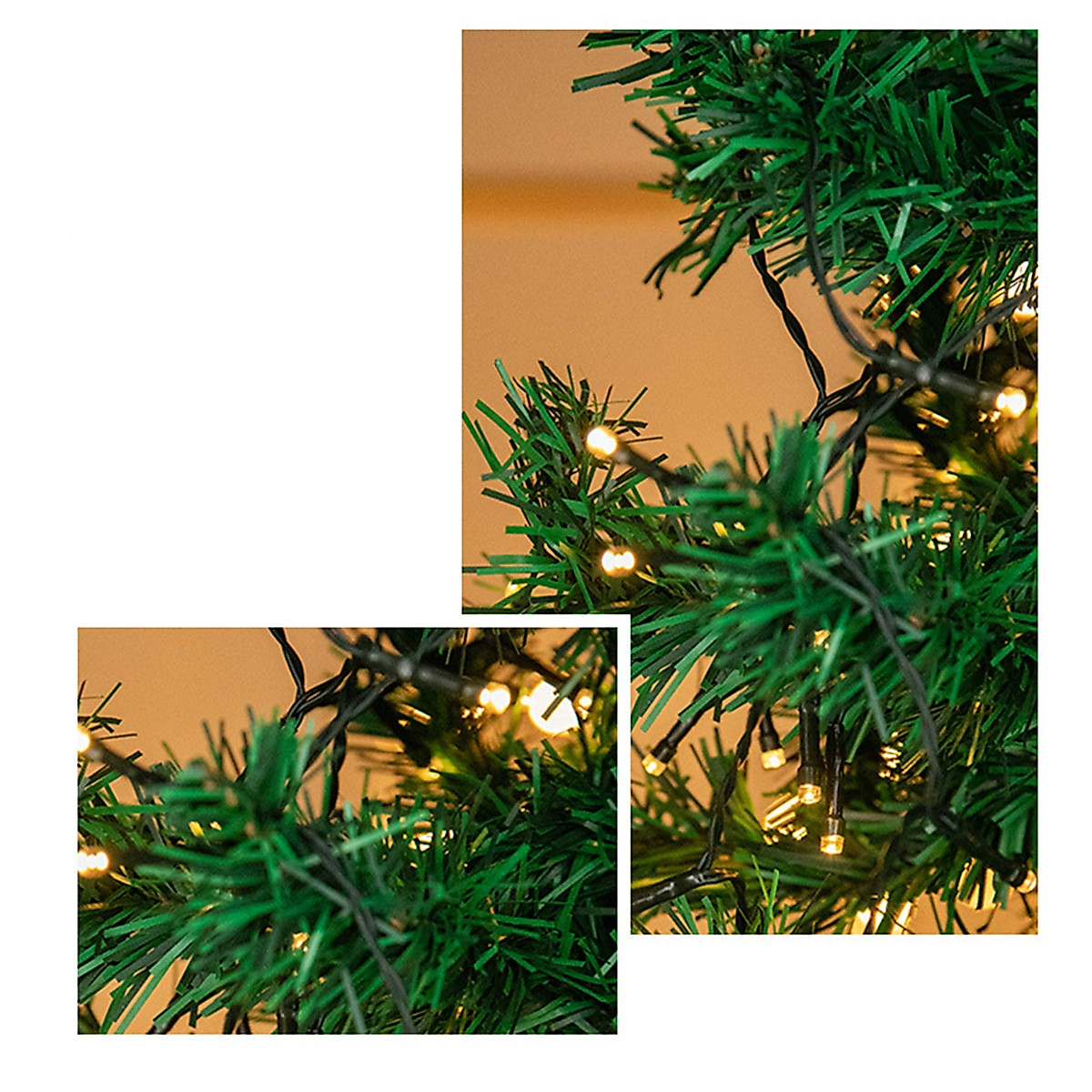 Gavenia Decorative Solar Lights Outdoor,72FT 200 LED 8 Modes Fall Lights Christmas Lights Waterproof Solar Garden Lights Fairy Lights for Home Patio Party Wedding Decor,Warm White