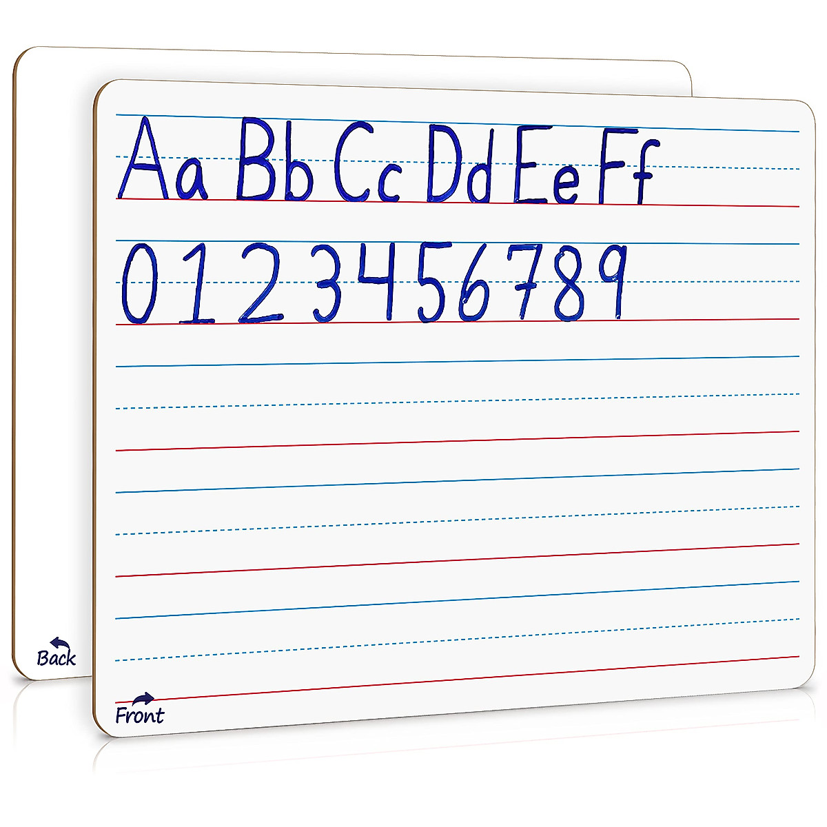 Double Sided Whiteboard Lined Dry Erase Board for Kids Ruled Writing Board Handwriting Practice for Kids - Small White Board Dry Erase Board 9x12 Dry Erase Board with Lines Education Teacher Supplies