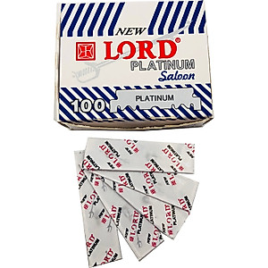 Lord Platinum Single Edge Razor Blades, 100 blades