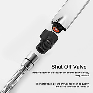 G1/2 Inch Shower Head Bathroom Kitchen Stopcock