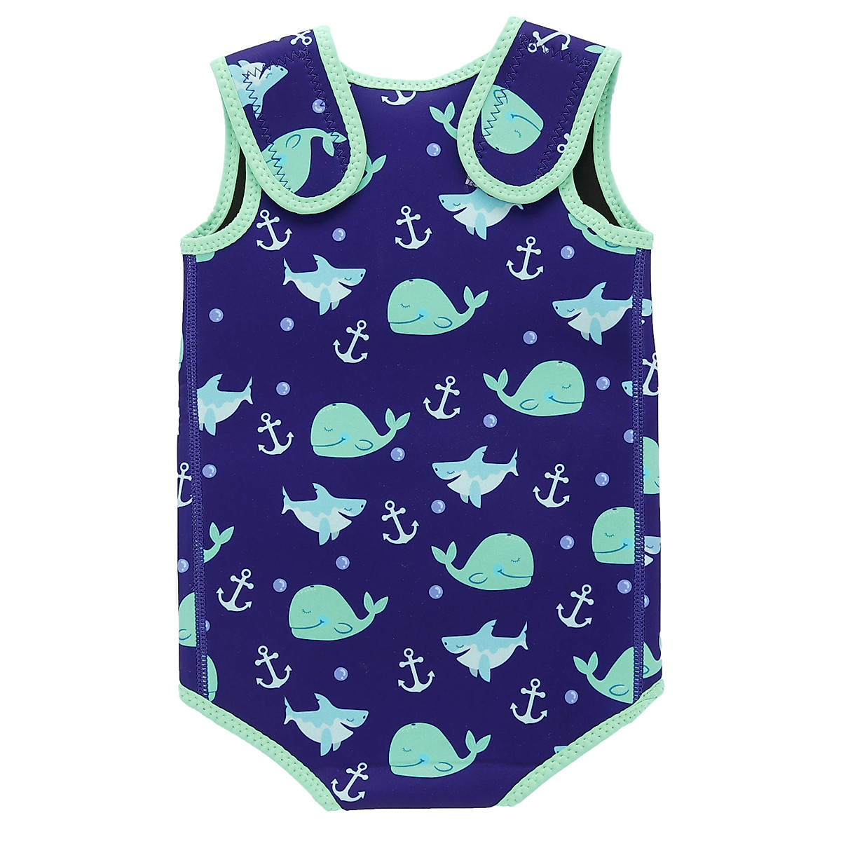 Swimbubs Baby Swimming Wrap Toddler Wetsuit Boys Warmsuit Girls UV Swimsuit (6-18 Months, Blue Whale)
