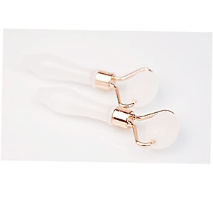 FRCOLOR Roller Jade Rolling Face Massager Jade Skin Rollers Jade Roller Face Massage Tools Facial Tools for Skin Care Massage Roller Scroll Wheel White Roller Stick Anti-Aging Skin Roller