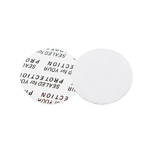 Foam Lid Liner,ULIFESTAR Waterproof Pressure Sensitive Sealer,Round Jar Inserts Sealer,Foam Resistant Tamper Bottle Seals Gasket,Pressure Activated Seals (300pcs, 19mm/0.75")