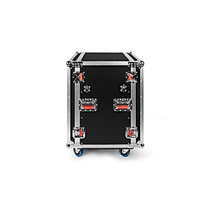 Gator Cases G-TOUR Touring Style ATA Road Rack Case with Dual Fold-Out Side Tables & Casters; 16U Rack (GTOUR16U-TBL)