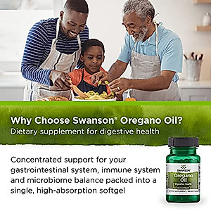 Swanson Oregano Oil 10:1 Extract-Natural Supplement Promoting Digestive Health-Respiratory & Urinary Tract Health Support (120 Softgels, 150mg Each)