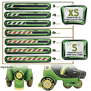 Adjustable Roller Skates for Kids Girls Ladies with Light Up Flash LED Wheels(Age 3-9),Fun Illuminating,Three-Point Type Balance,Gift Box Packing for Toddlers,Children,Youth (Camouflage, 3 Years)