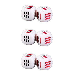 30 Pcs Gossip Dice Fortune-Telling Dices Dice Props Multi-Sided Dices Ba Gua Dices Divination Dices Portable Dices Dice for Divination