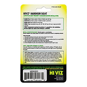 HIVIZ XDN321 Sight Systems, Litewave H3 Tritium/Litepipe, Springfield XD, XDS, XDE and XD-M Models