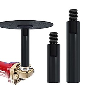 5/8"-11 Angle Grinder Extension Shaft 5/8"-11, Angle Grinder Lengthen Connecting Rod, 2 Pack 80 mm*1/120 mm*1 Thread Angle Grinder Extension Connecting Rod for Polisher and Angle Grinder