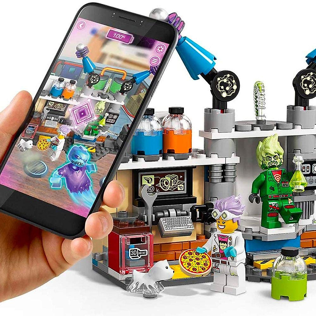 LEGO Hidden Side J.B.’s Ghost Lab 70418 Building Kit, Ghost Playset for 7+ Year Old Boys and Girls, Interactive Augmented Reality Playset (174 Pieces)