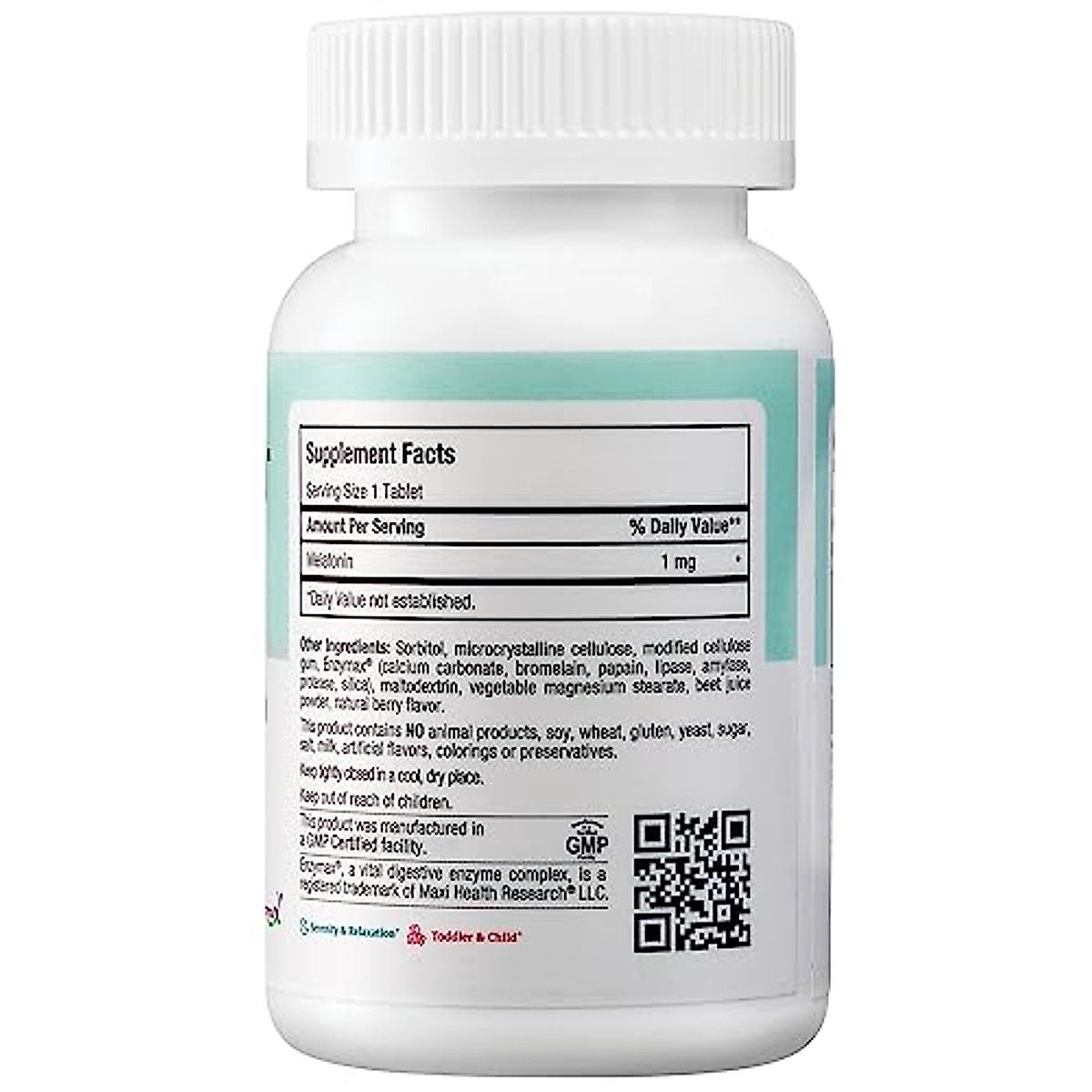 Maxi Health Chewable Sleep Aid Tablets - Natural Supplement for Children and Adults - Helps Fall Asleep Faster and Stay Sleeping Longer (Chewable, 200 Count)
