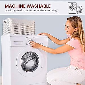 LAMBZY White Brown Tips Faux Fur Rug 3’6”x5’6” Bedroom Wool Rug Soft Hypoallergenic Carpet Large Silky Shag Area Rug Washable Rug Soft Furry Rug Luxury Rug for Home Decor Sofa Living Room Kids Room