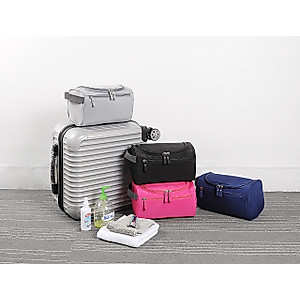 Vercord Mens Toiletry Bag Wash Travel Small Shaving Dop Kit Shower Bathroom Ditty Hygiene Bag Camo Dark Green