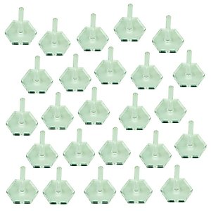 LITKO Acrylic Flight Stands | Hexagon | 3mm Clear Hexagonal Flight Base with Flight Peg (1-inch)