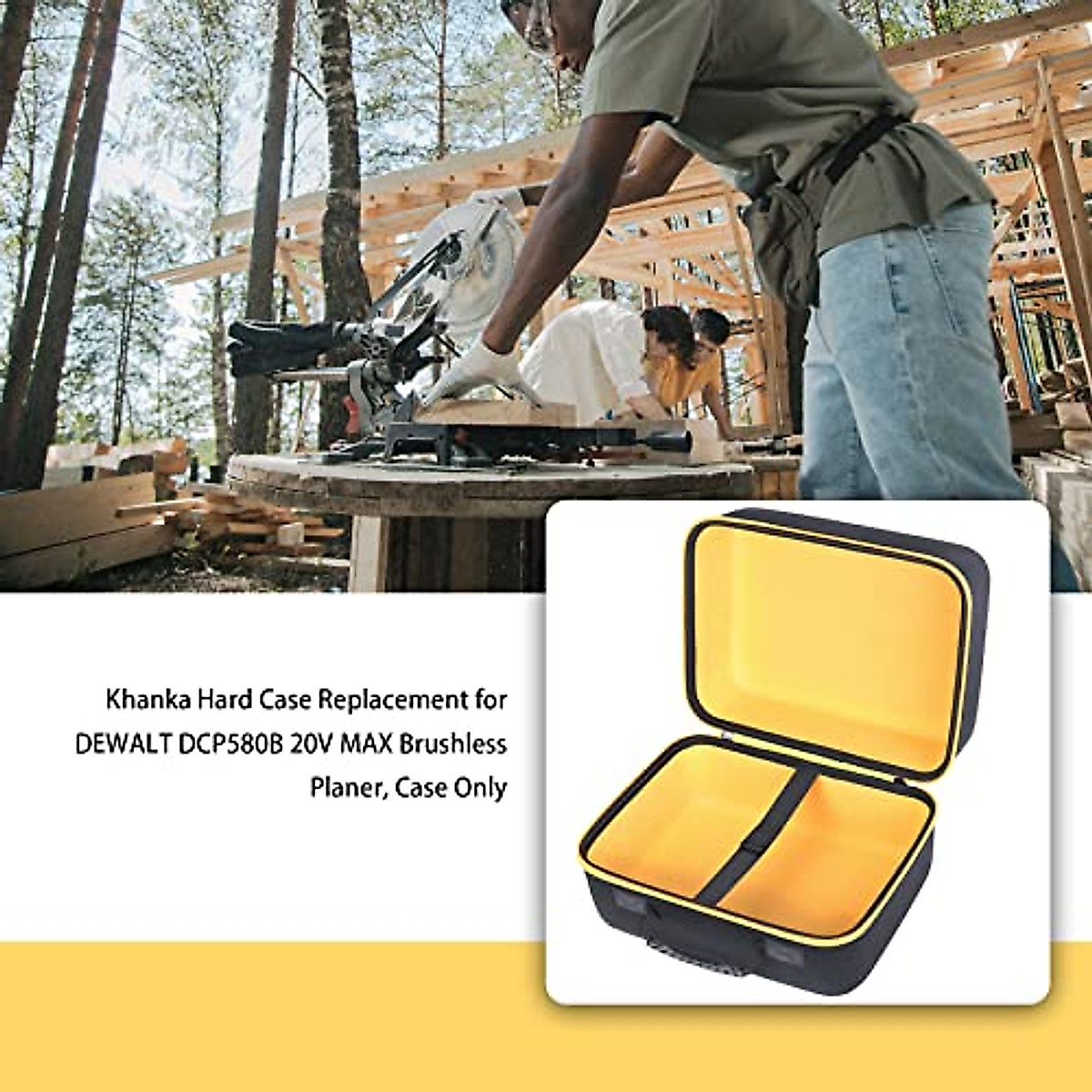 khanka Hard Case Replacement for DEWALT DCP580B 20V MAX Brushless Planer