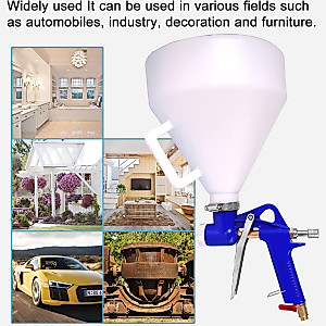 Drywall Wall Sprayer,Air Hopper Spray Gun 1.5 Gallon Paint Texture Tool with 3 Nozzle for Stucco Mud or Popcorn on Walls and Ceiling,Knockdown