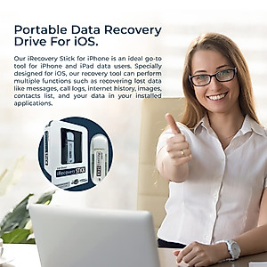 Paraben iRecovery Stick - Data Recovery Stick for iPhone and iPad - Deleted Files Recovery & Backup Stick Compatible with Windows Software - iPhone and iPad Data Recovery Portable Flash Drive