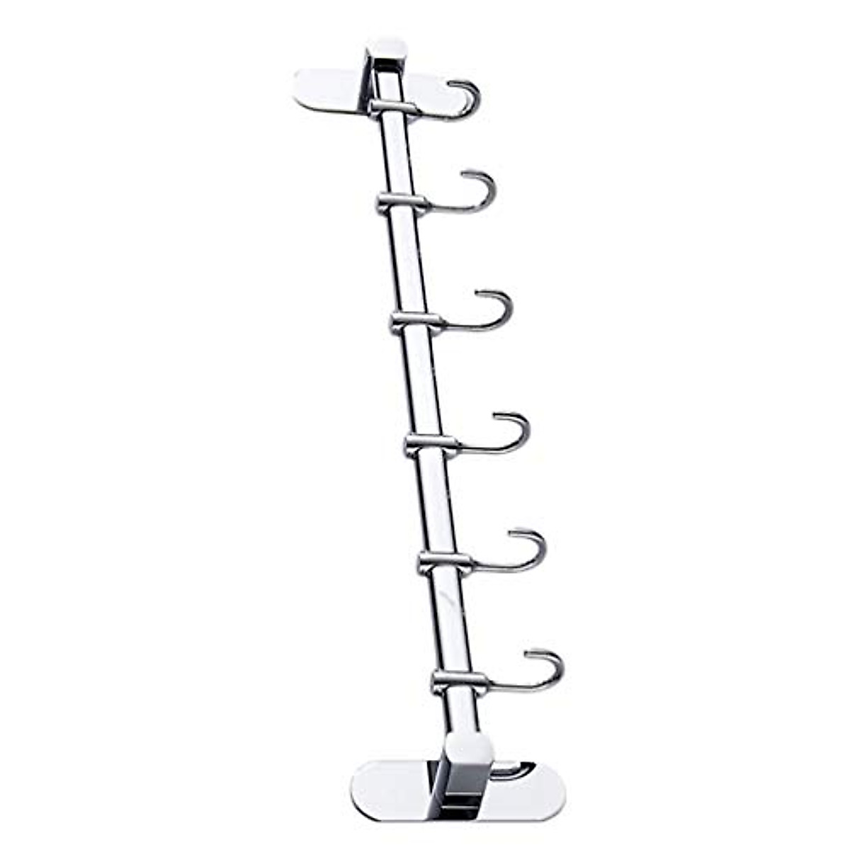 Hemoton Towel Hooks Mug Holder Scarf Hangers Wall Mounted Kitchen Hooks Coat Rack Hook Rail Hook for Coffee Mug Utensil Hat Holder Towel Robes Rack 40cm Scarf Holder Metal Hangers Mug Holder