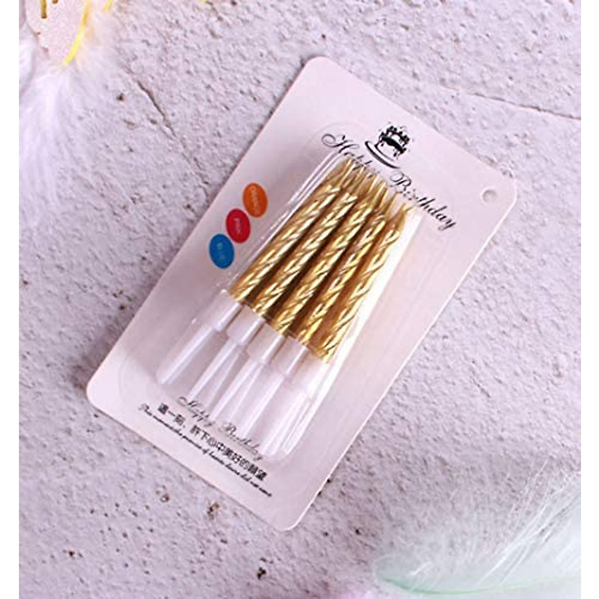 QQYL Gold Silver 1st 2nd 4th 18th 21st 25th 30th 40th 50th 60th 65th 70 85th 95th Happy Birthday Cake Topper Number Cake Candles Birthday Candles Decorating Kit Cake Banner Pop Sticks (Gold, Stick)