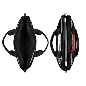 Floral Palace Motifs Laptop Computer Bag Waterproof Shoulder Messenger Bag 13-15 inch Durable Laptop Tote Bag with Shoulder Strap Handle Lightweight Crossbody Briefcase