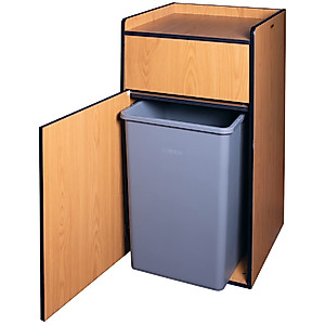 Winco WR-35 Waste Receptacle, 36 Gallon, Wood