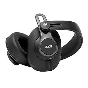 AKG Pro Audio K371 Over-Ear, Closed-Back, Foldable Studio Headphones, Black