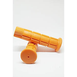 Muzglobal Handlebar End Grips Road Mountain Bike Bicycle Soft Rubber (Orange)