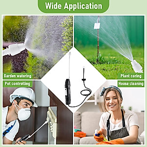 Qualirey Battery Powered Sprayer with Wand Electric Sprayer Weed Killer Sprayer Foldable Nozzle Fits with 38mm Cap 1 Gallon Jugs for Ant, Pest, Mosquito Bug Control Spray for Home Outdoor Garden Lawn