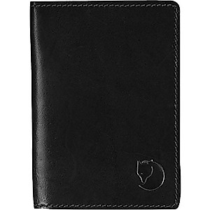 Fjallraven F77363550 Leather Passport Cover Black
