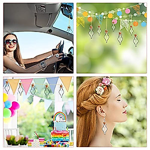 2 ml Mini Teardrop-shaped Glass Bottles Jars with Cork Stoppers with Eye Screws and 3 Small Funnels for Decoration, Art Crafts, DIY Projects, Party Favors (93 Pieces)