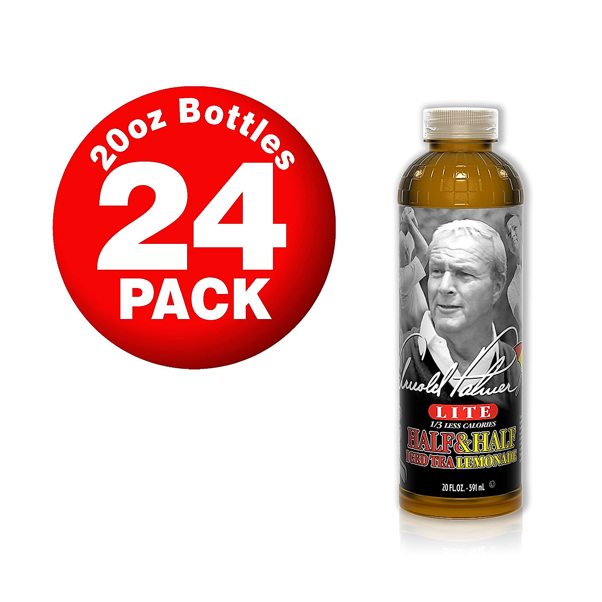 AriZona Arnold Palmer Half and Half, 20 Fl Oz (Pack of 24)